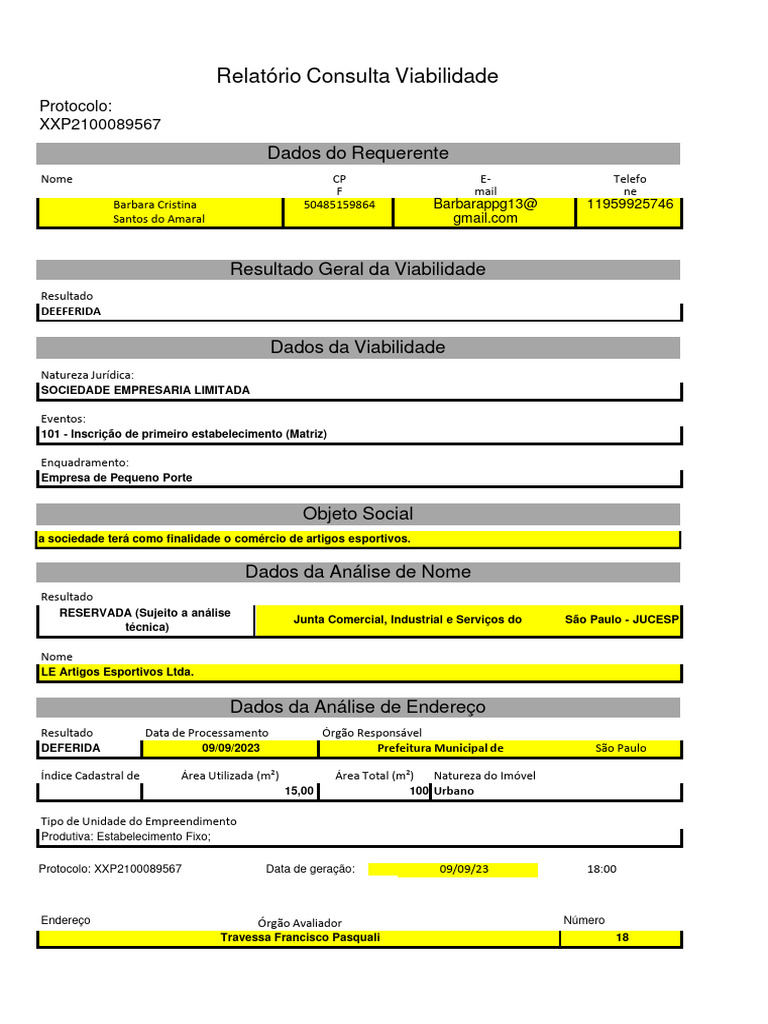 Relatório de Viabilidade | PDF | Business | Economias