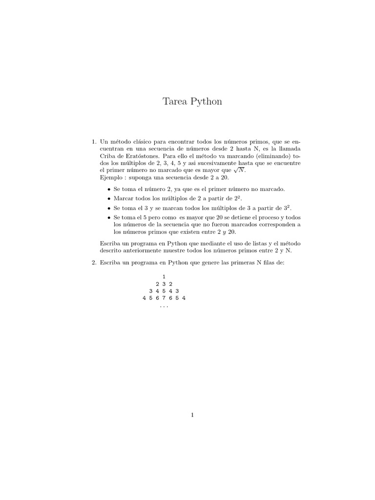 Tarea Python | PDF