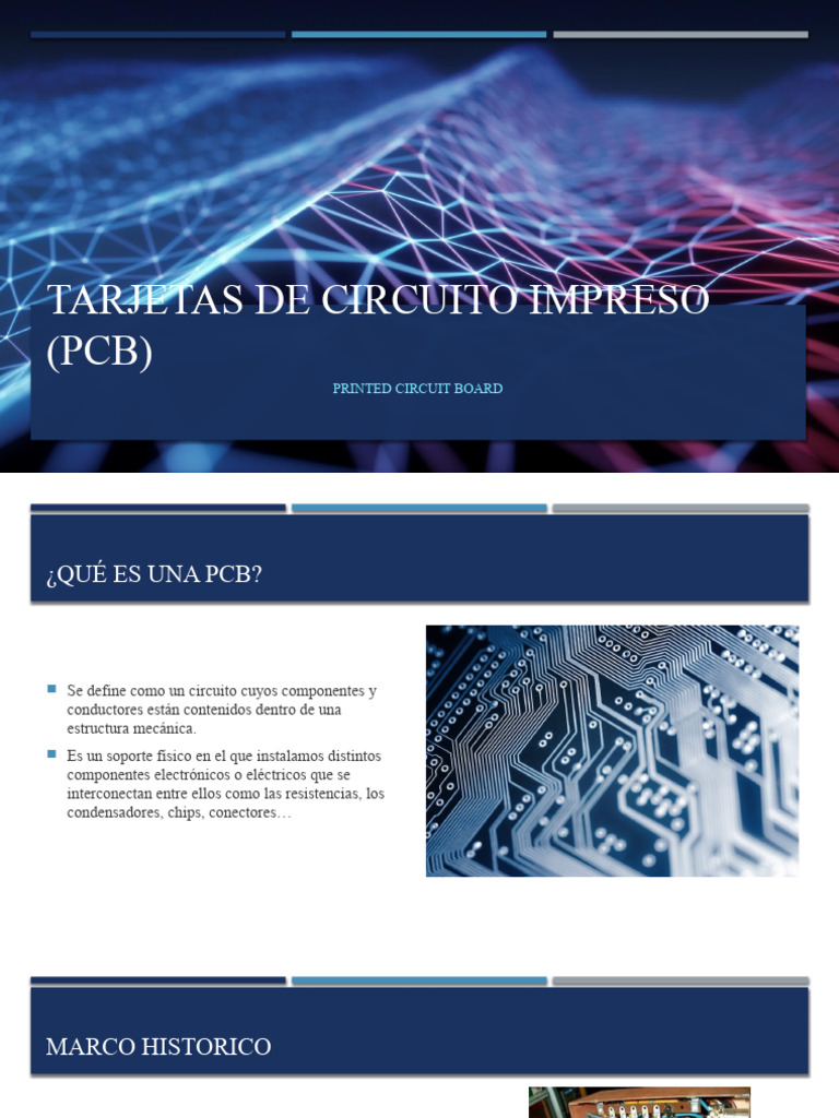 Tarjetas de Circuito Impreso (PCB) | PDF | Placa de circuito impreso ...