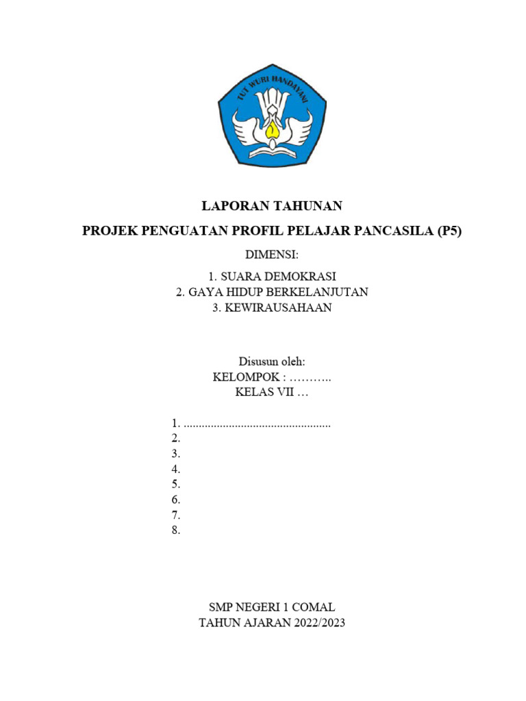 Laporan Tahunan P5 | Pdf