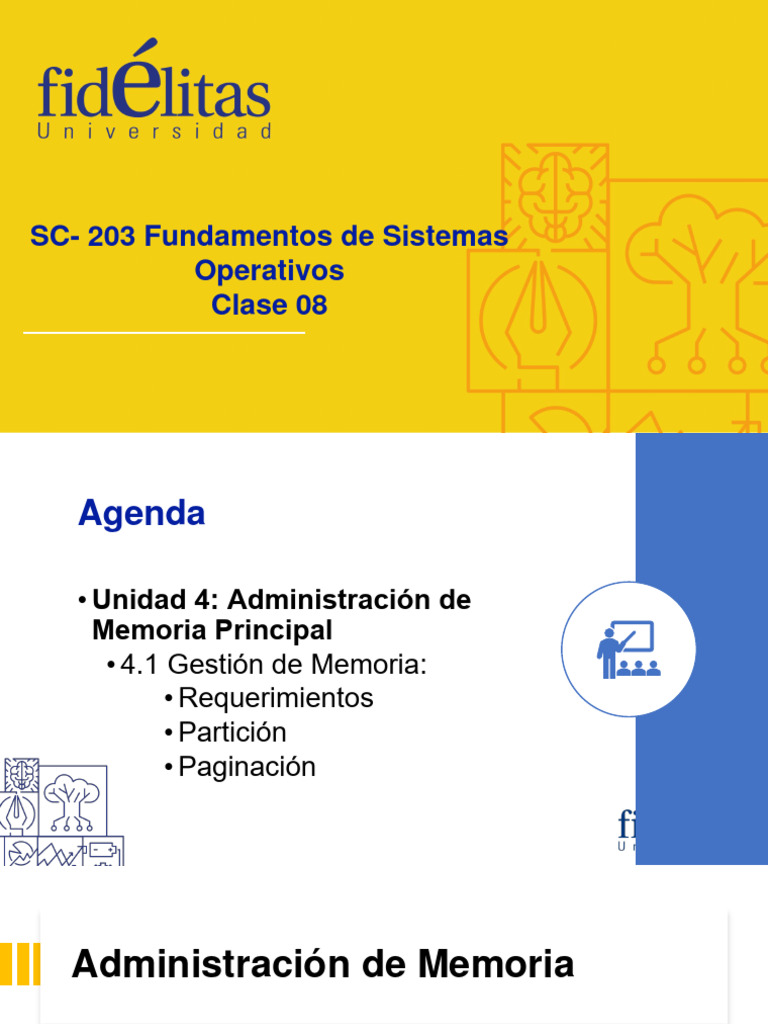 Clase 08 - Unidad 4 Admin Mem Principal | Descargar gratis PDF ...