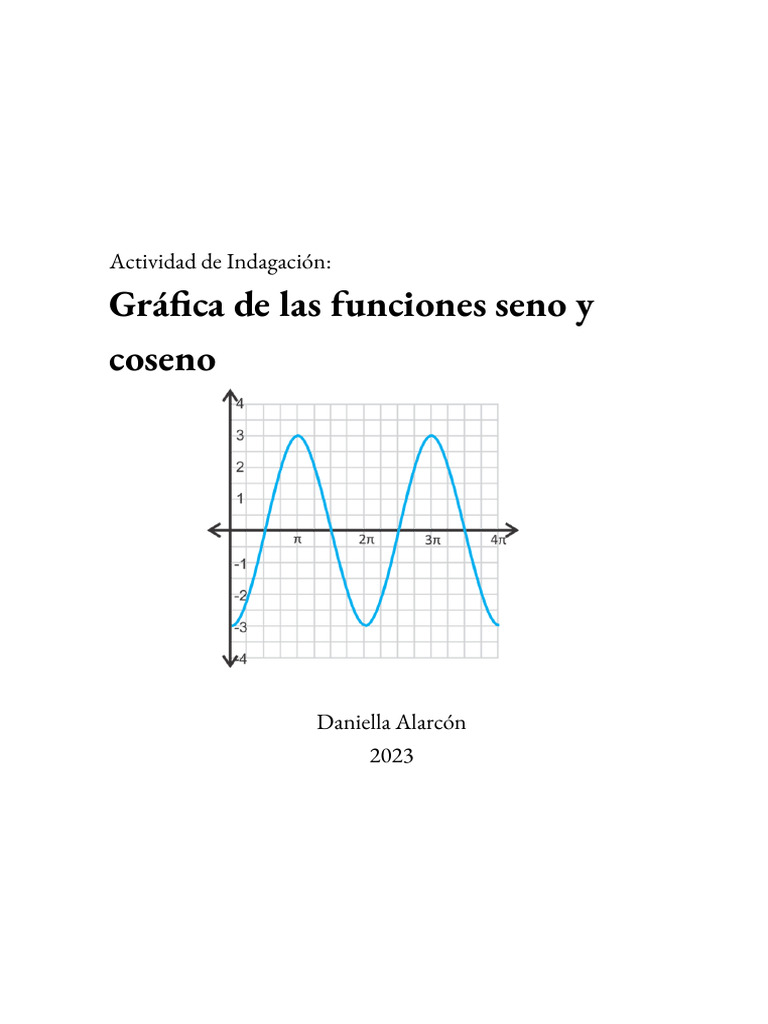 Introducción: Grafica de Las Funciones Seno y Coseno | PDF | Función (Matemáticas) | Funciones ...