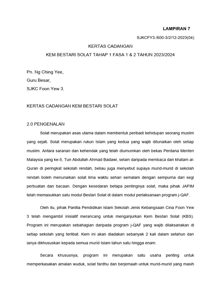Kertas Kerja KBS Tahap 2 | PDF