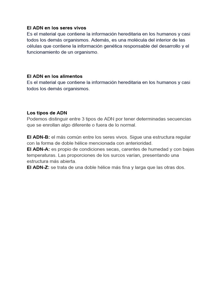 Documento Sin Título | PDF | Adn | Organismos