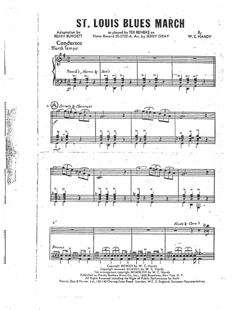 ST Louis Blue March Complete | PDF