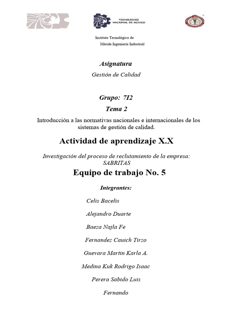Proceso de Reclutamiento SABRITAS - GSC | PDF | Reclutamiento | Business Proceso de Reclutamiento SABRITAS - GSC | PDF | Reclutamiento | Business
