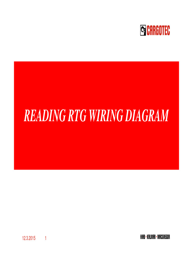 RTG Electrical Circuit | PDF