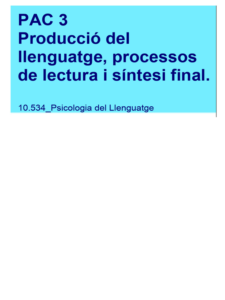 Plantilla PAC3 CAT | PDF