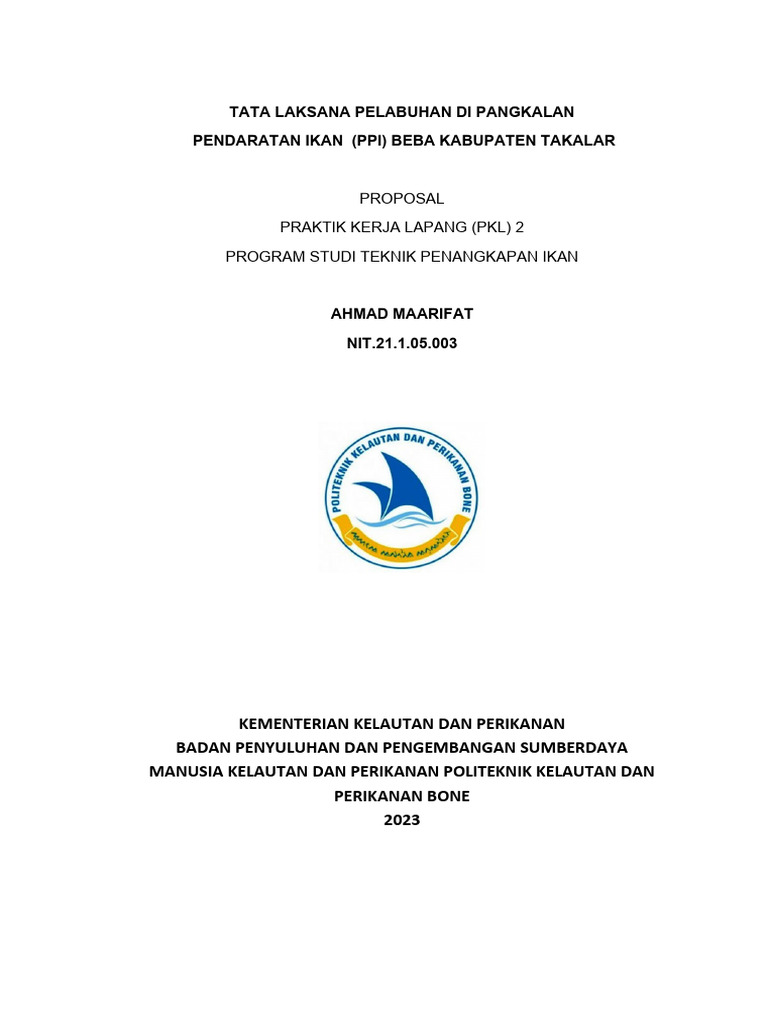 Proposal Ari PKL 2 | PDF