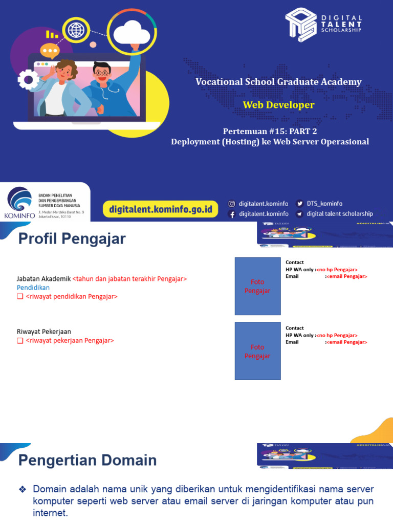 Pertemuan 15 - PART 2 Web Developer VSGA DTS 2021 | PDF