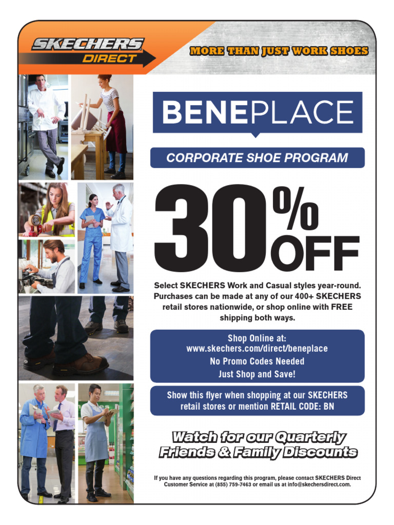 SKECHERS Direct Program Flyer - BENEPLACE (English) | PDF