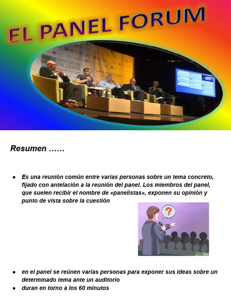 Panel Forum: Técnica de La Comunicación | PDF