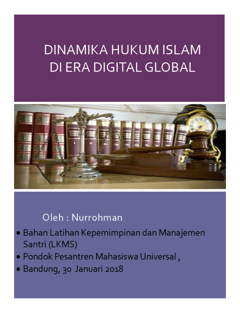 Dinamika Hukum Islam Di Era Digital | PDF