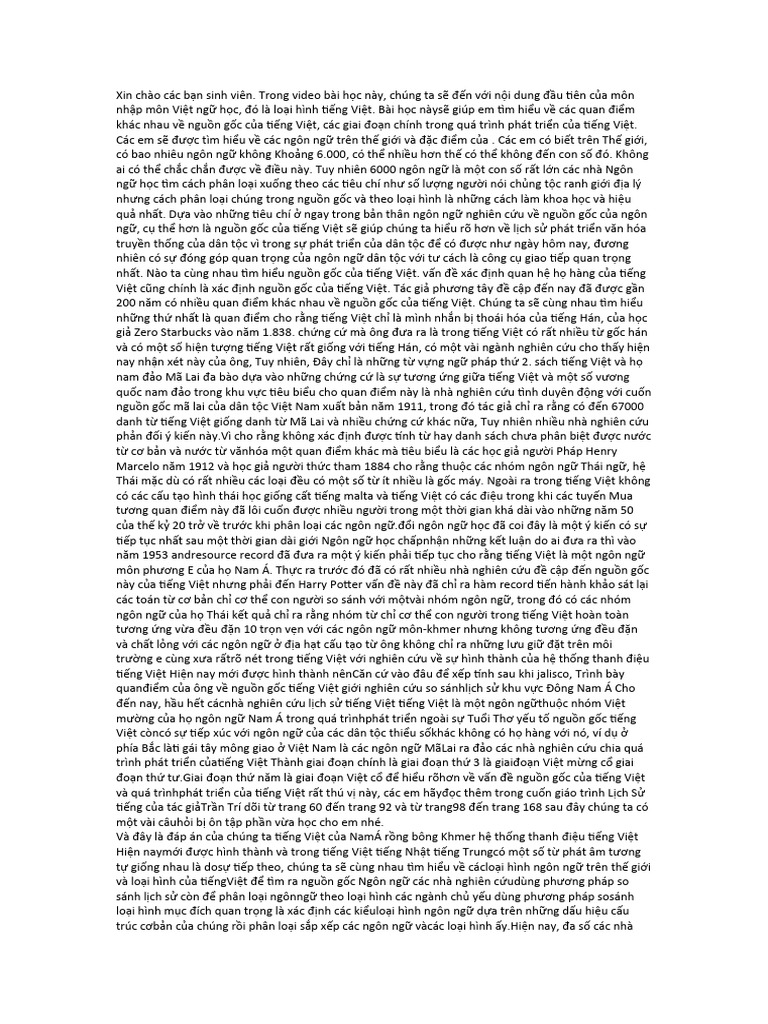 Nhap Mon Viet Ngu | PDF