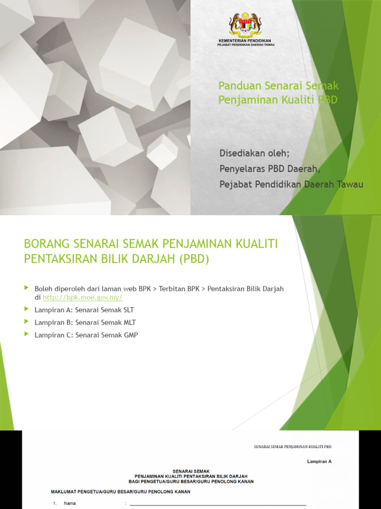 Analisis Penjaminan Kualiti PBD | PDF