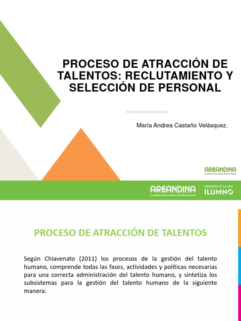 Proceso de Atracción de Talentos | PDF | Reclutamiento | Gestión de recursos humanos