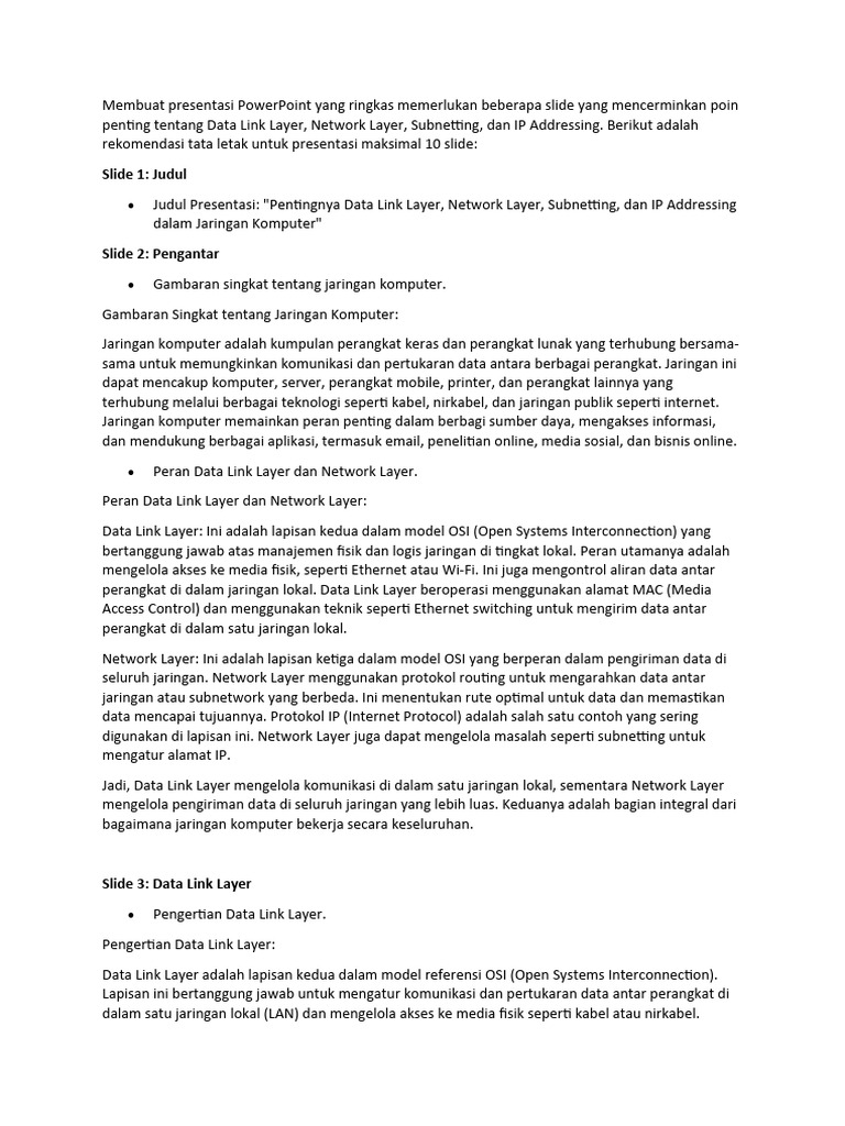 Membuat Presentasi PowerPoint Yang Ringkas Memerlukan Beberapa Slide ...