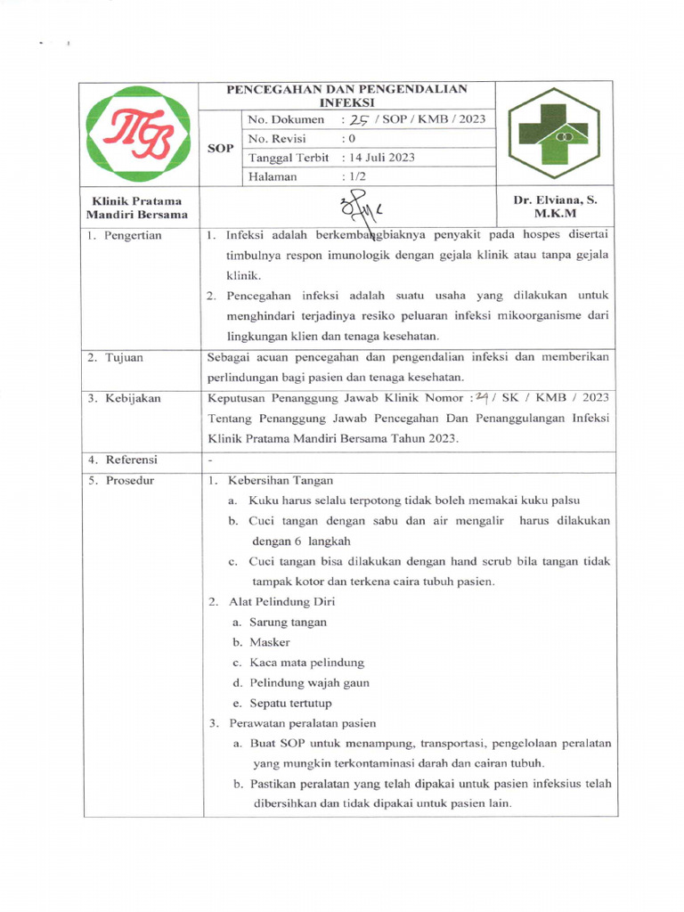Ep 2.3.1.2 SOP PPI | PDF
