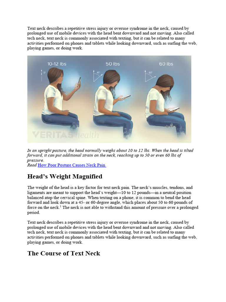 Understanding Text Neck Symptoms | PDF | Self-Improvement | Wellness