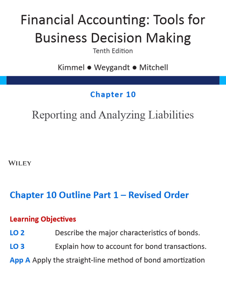 CH 10 Acct 200 Student Slides Part 1 KOF2321 | PDF | Bonds (Finance) | Book Value