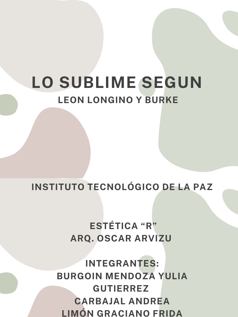 Cuadro Comparativo Lo Sublime | PDF | Estética | Placer