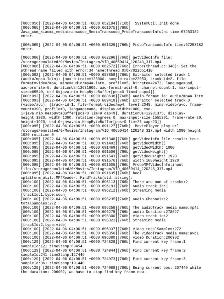 Trace | PDF | Codec | Data Compression