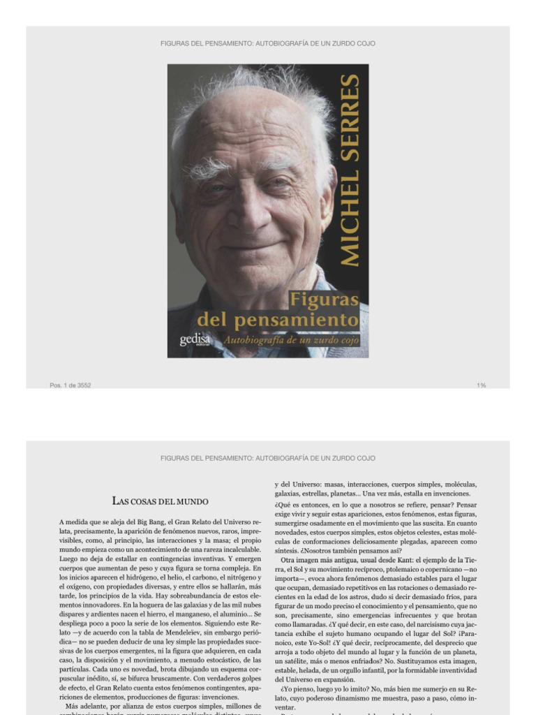 Autobiografía de Un Zurdo Cojo - Michel Serres | PDF