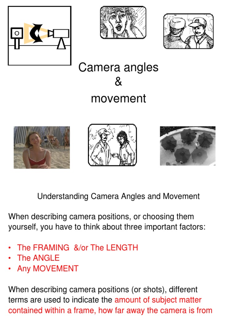 Camera Angles, Movement & Framing | PDF | Leisure