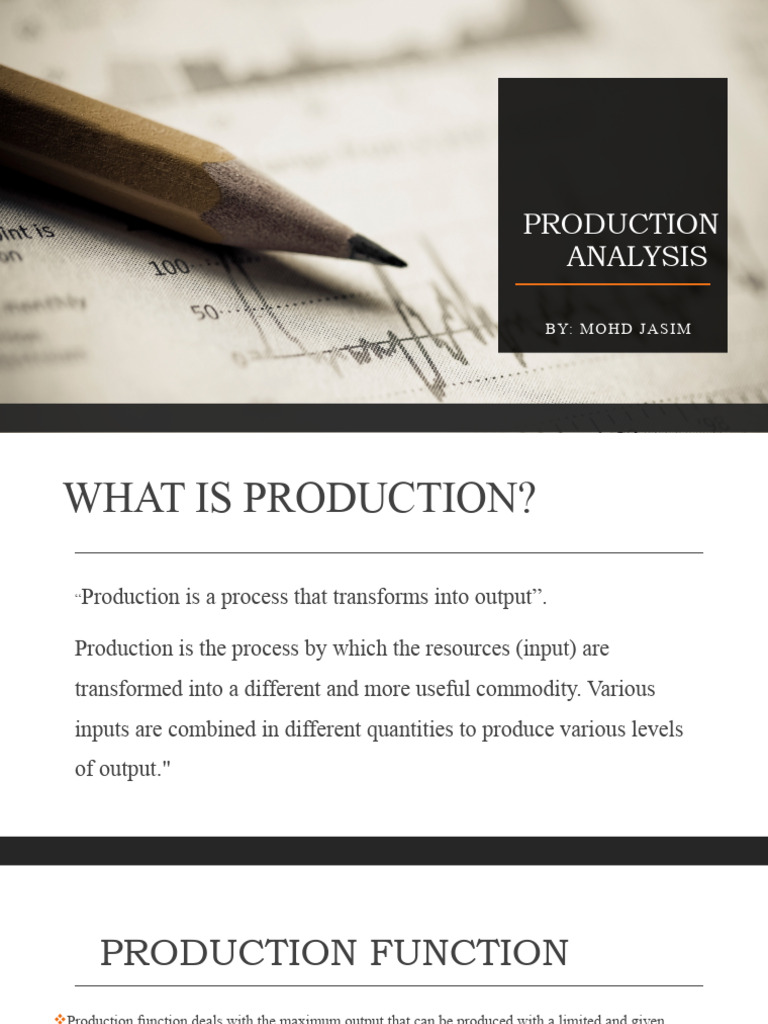 Production Analysis | PDF
