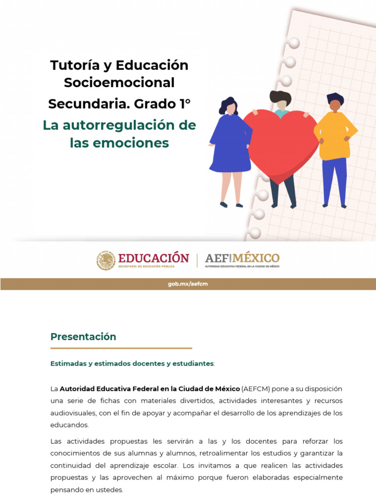 C2 9tutoria y Educacion Socioemocional Secundaria Autorregulacion de ...