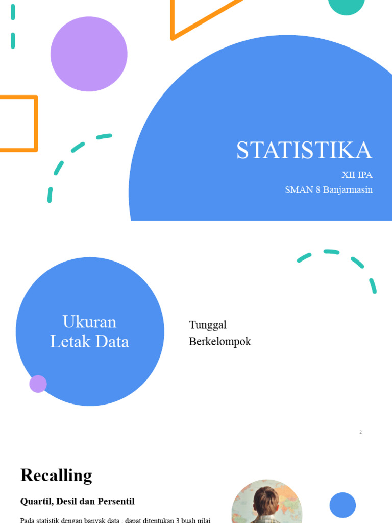 STATISTIKA - Ukuran Letak Data (Berkelompok) | PDF