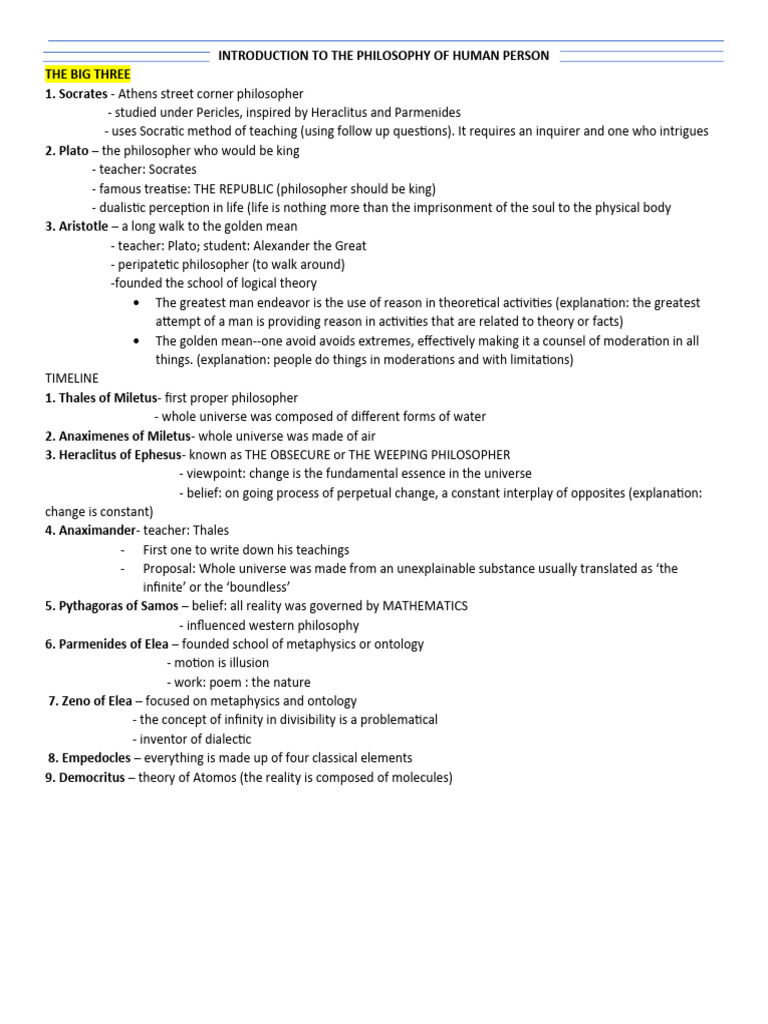 Introduction To The Philosophy of Human Person | PDF | Reason | Existence