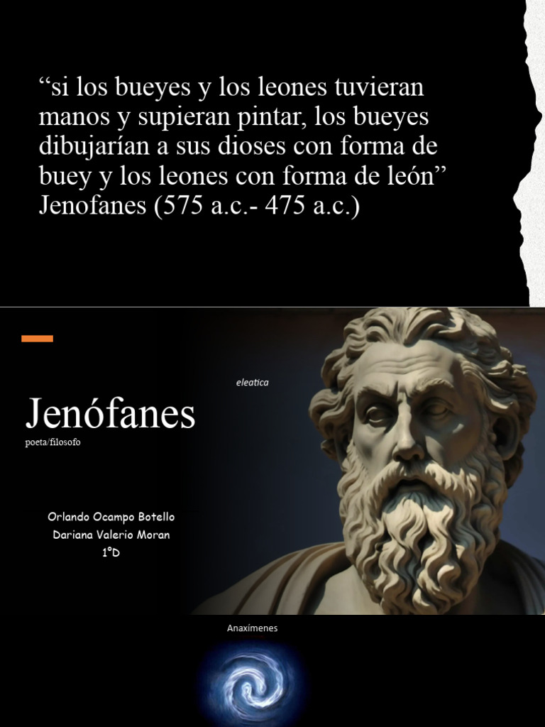 Jenófanes | PDF | Religión y espiritualidad | Ficción general
