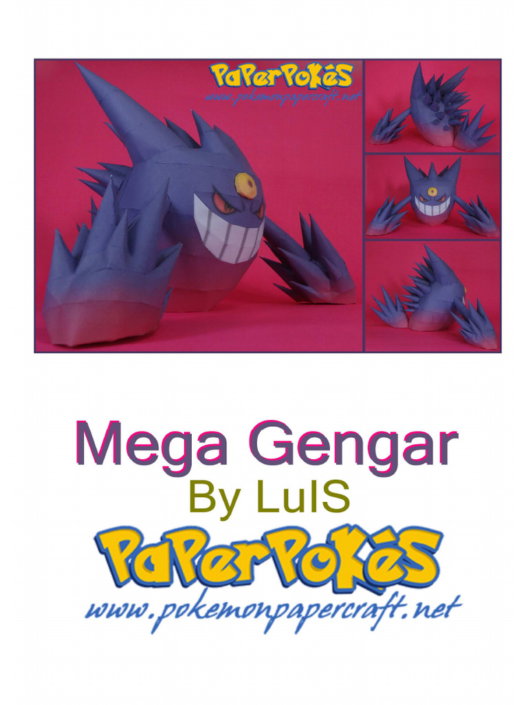 Mega Gengar A4 Lined | PDF