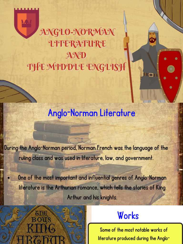 Anglo-Norman Literature and The Middle English | PDF