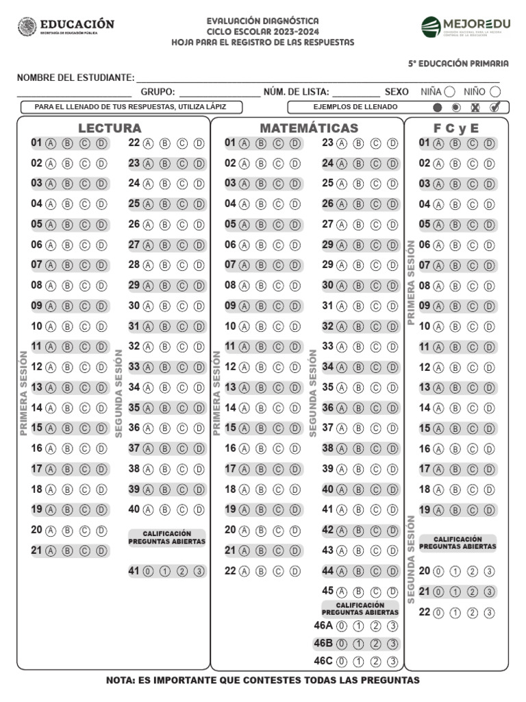5 Mejoredu 2023 - Todos Los Examenes | PDF | Las bacterias | Chihuahua (estado)