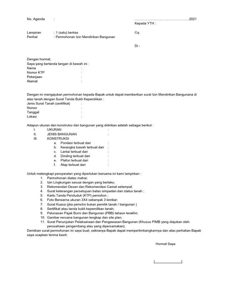 Berkas Imb | PDF
