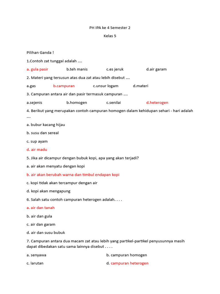 PH IPA Ke 4 Semester 2 | PDF