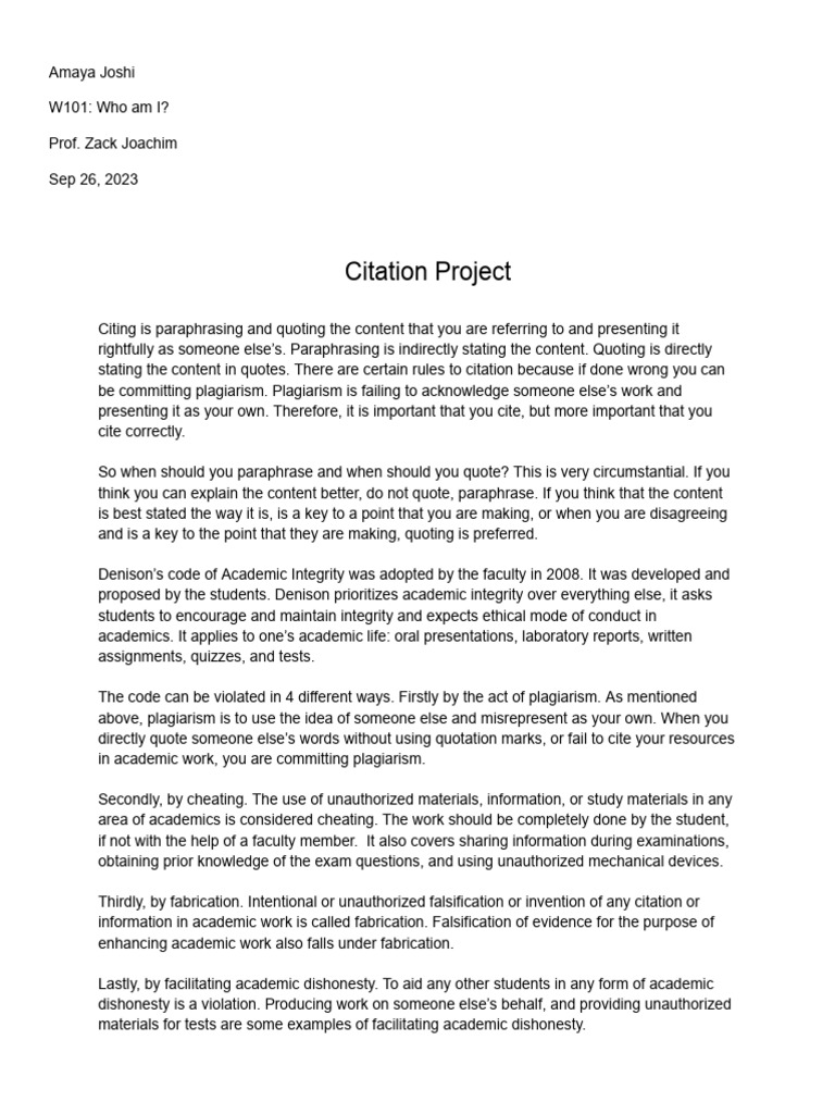 Citation Project Amaya | PDF