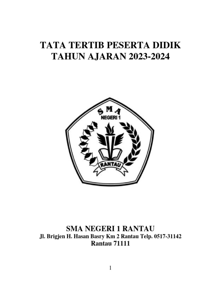 Tata Tertib Siswa TP. 2023-2024 (Final) | PDF