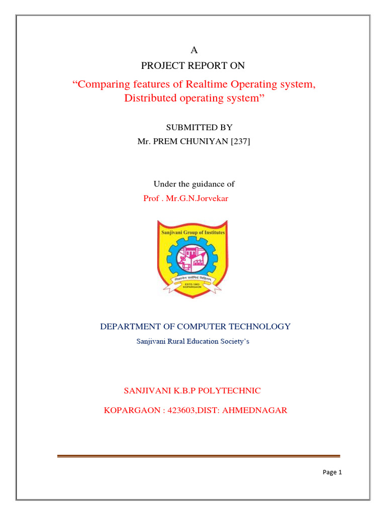 Osy Microproject (Final) | PDF | Operating System | Computer Data Storage