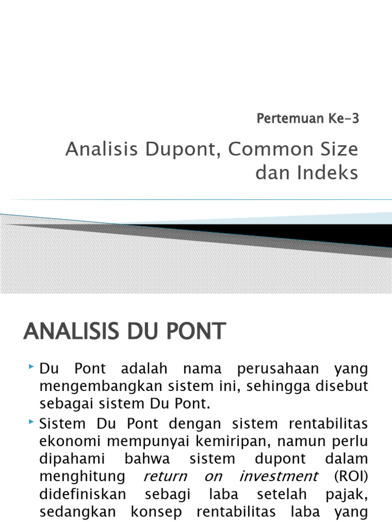 Analisis Dupont | PDF