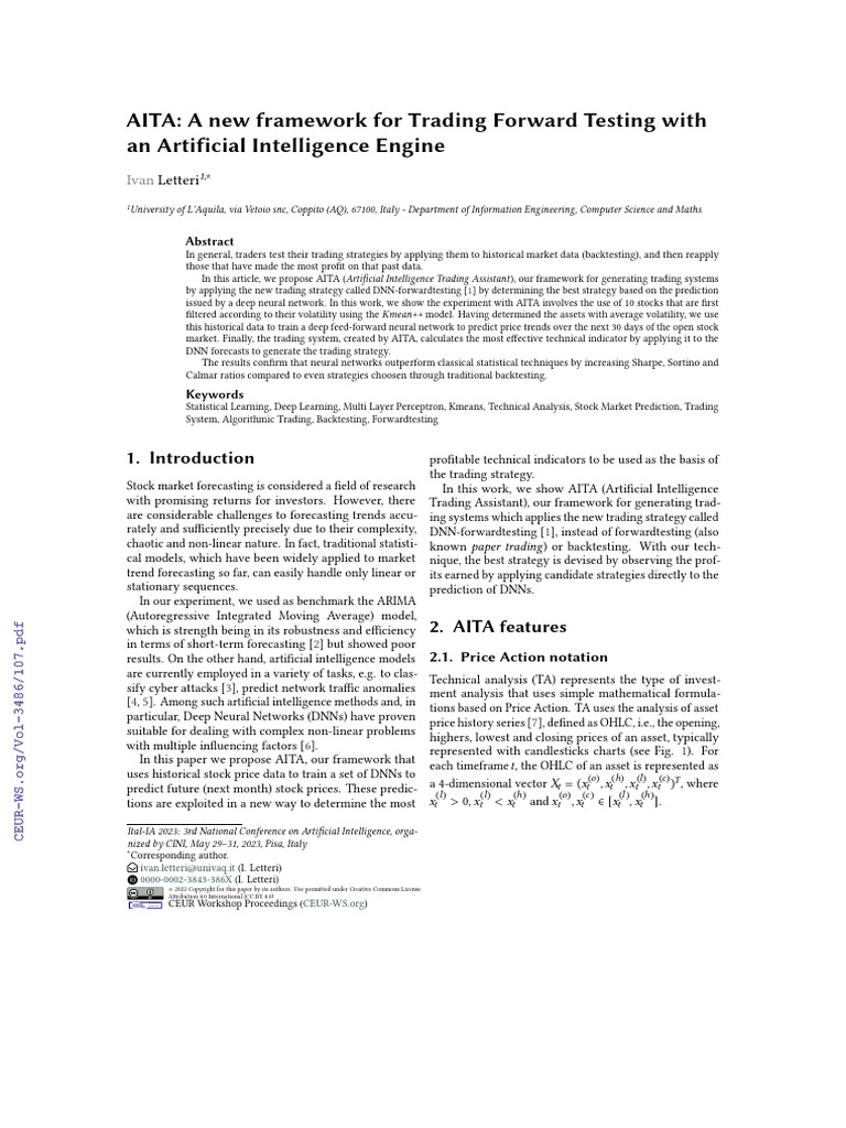 An Artificial Intelligence Engine | PDF | Technical Analysis | Deep ...