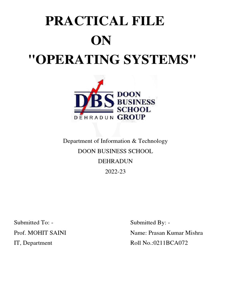 Operating System Practical File Pdf Scheduling Computing Computer Program 5939