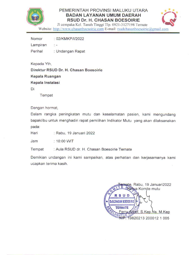 TKRS 4 Ep 2 Bukti Rapat Memilih Indikator Mutu | PDF