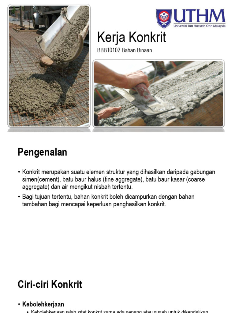 1 - Bahan Konkrit | PDF