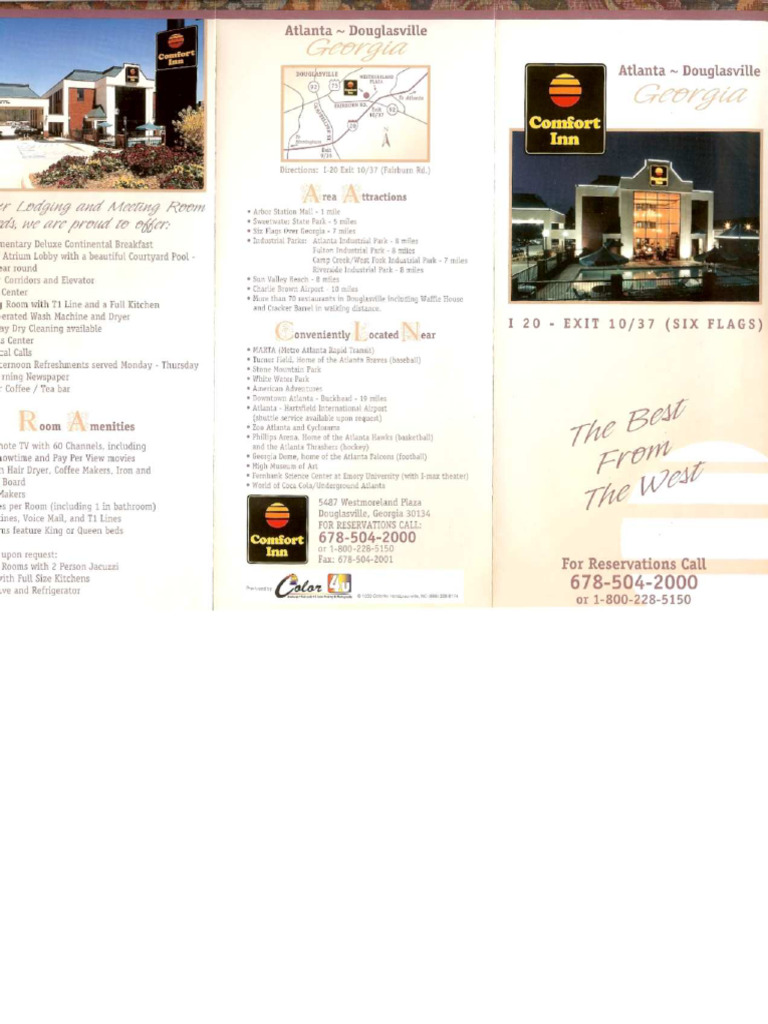 Comfort Inn Brochure | PDF