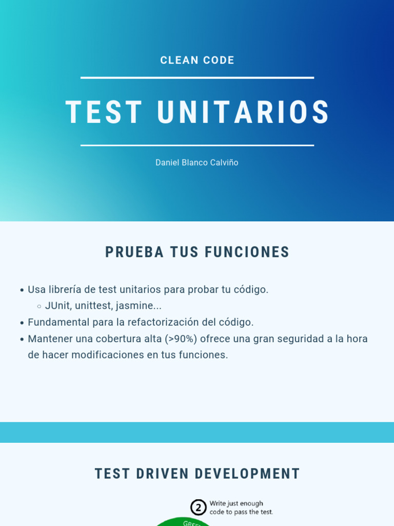 Importancia de los Test Unitarios en Código | PDF | Informática ...