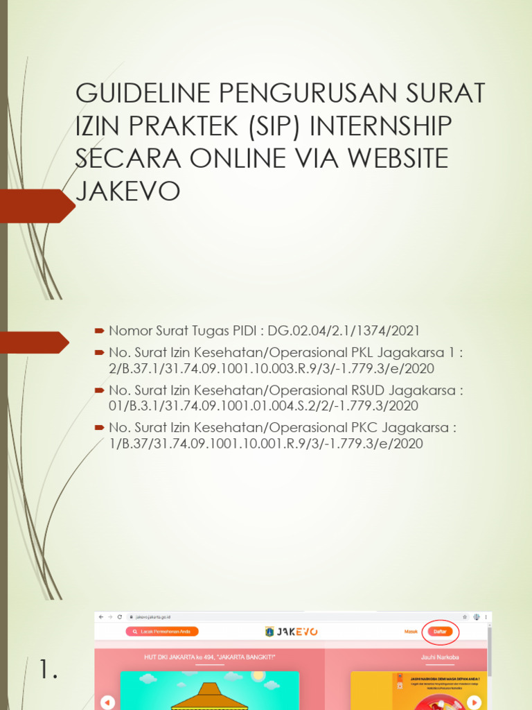 Guideline Pengurusan Surat Izin Praktek (Sip) Onli - 220905 - 113109 | PDF