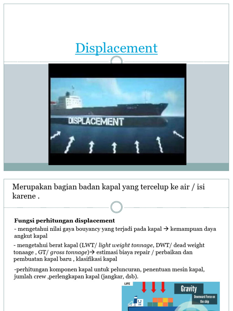 Perhitungan Displacement | PDF